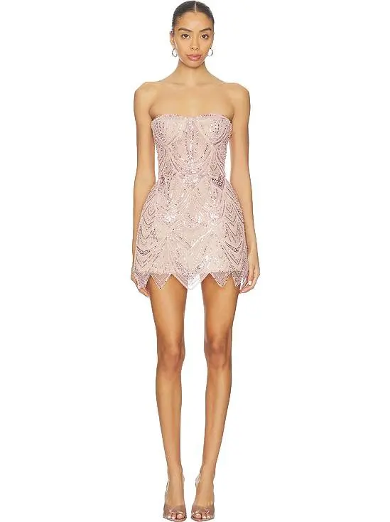 BRONX BANCO Giselle Mini Dress - Blush