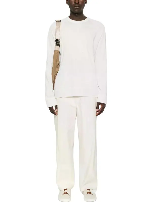 JAMES PERSE Ribbed Crewneck Sweatshirt - Neutrals