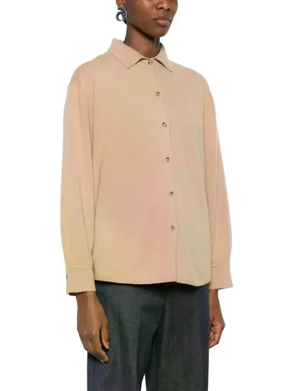 ALLUDE Buttoned Cardigan - Neutrals