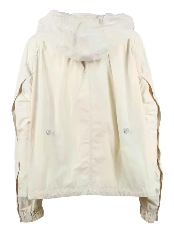 PARAJUMPERS Cream Hooded Jacket With Logo Patch - Neutrals