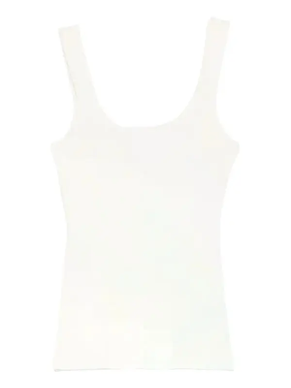 ENTIRE STUDIOS Scoop Neck Sleeveless Top - Neutrals