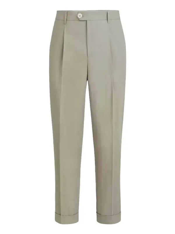 Brunello Cucinelli Trousers With Pleats - Neutrals