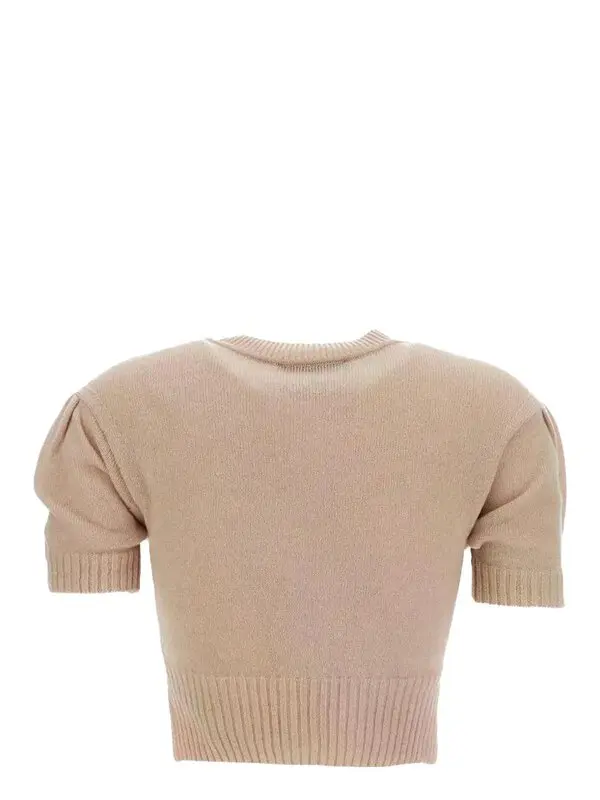 Simone Rocha Pink Tie Detail Cardigan - Neutrals
