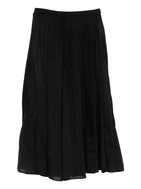 ROBERTO COLLINA Pleated Skirt - Black