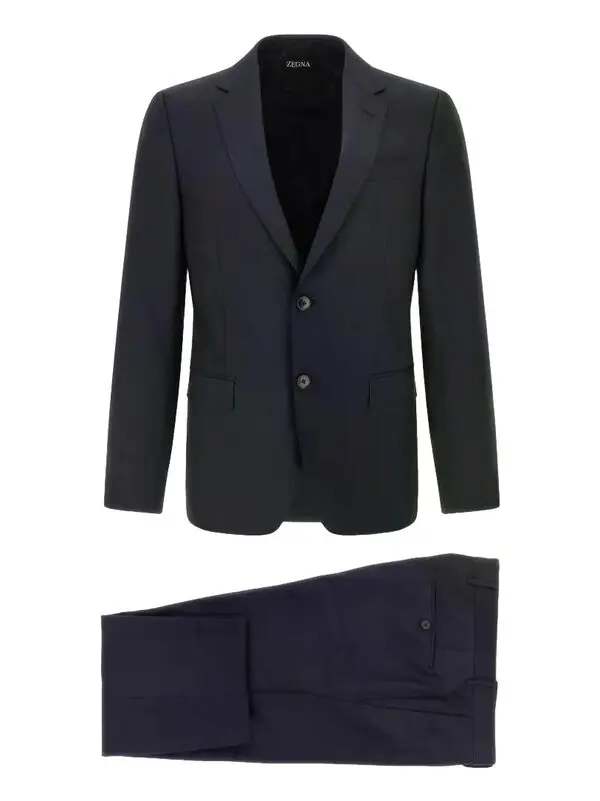 Zegna Single-breasted Suit - Blue