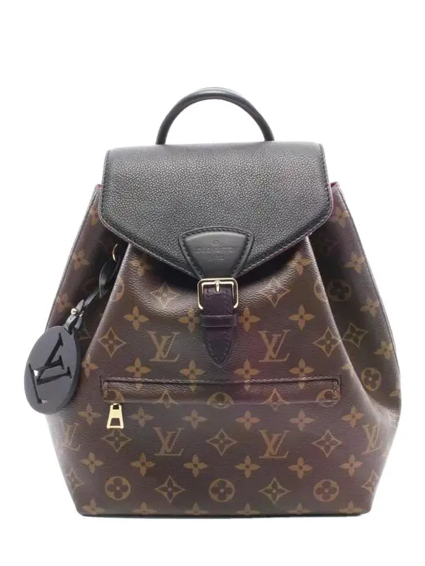 LOUIS VUITTON 2010-2025 Monogram Montsouris Pm Backpack - Brown