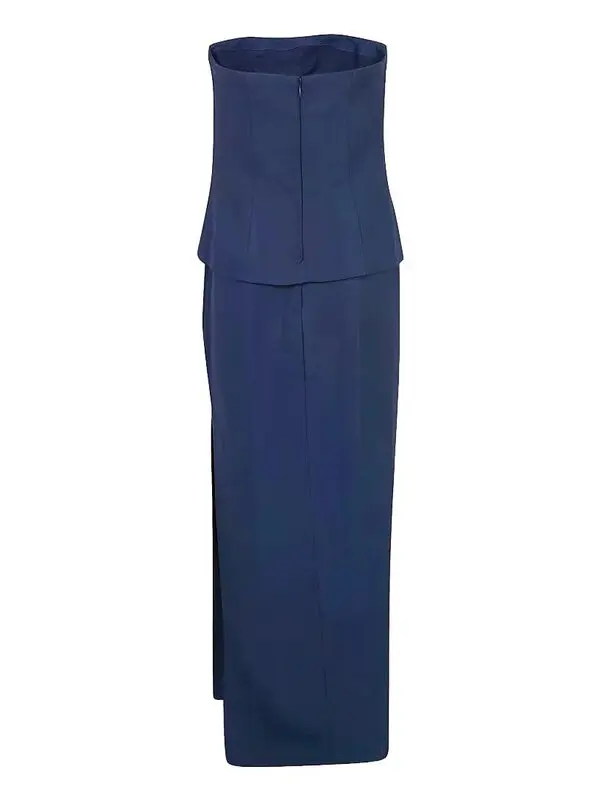 Ralph Lauren Strapless Maxi Dress - Blue