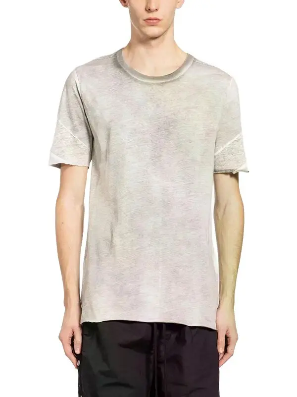 THOM KROM Spliced Cotton T-shirt - Grey