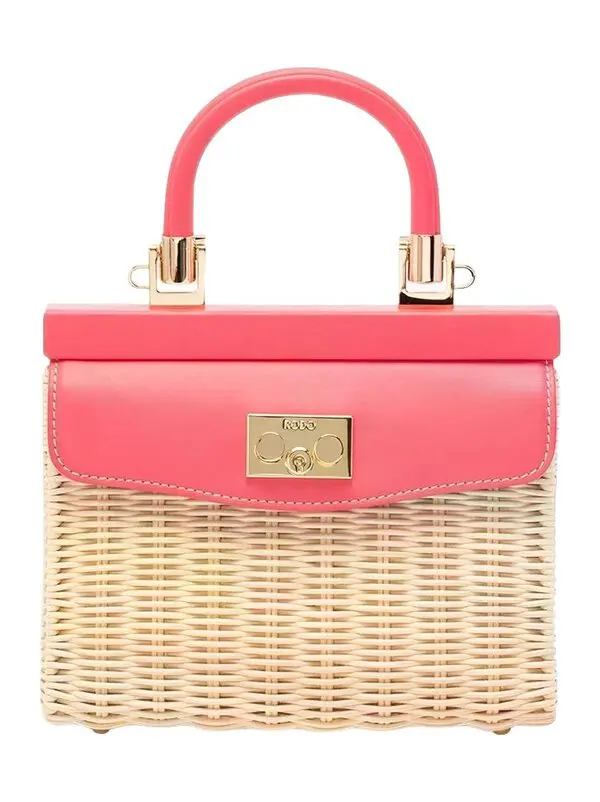 Rodo Small Wicker Shoulder Bag - Neutrals