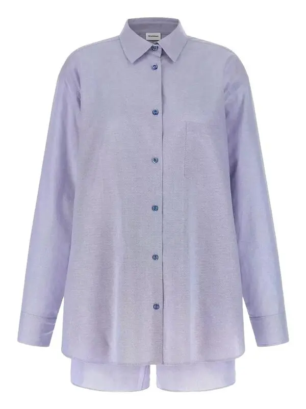 Andamane Button Shorts And Shirt Set - Purple