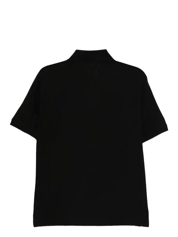 Emporio Armani Cotton Jersey Polo Shirt - Black