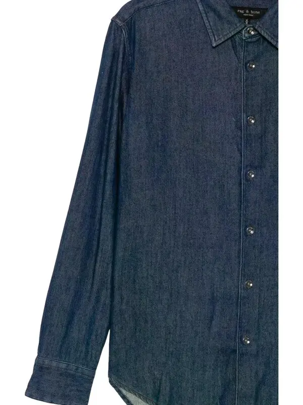 Rag & Bone Tomlin Denim Shirt - Blue