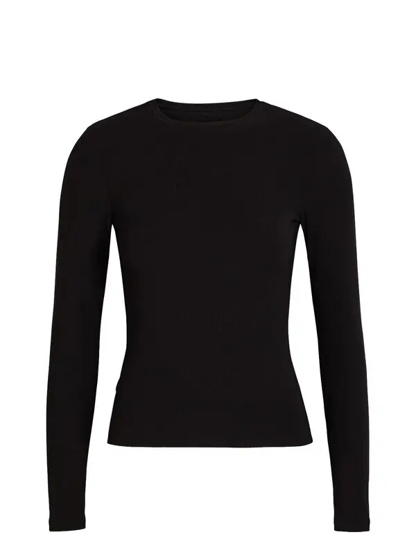 TALA 365 Ribbed Stretch-modal Top - Black