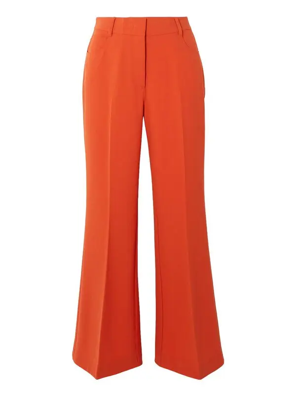 Stella McCartney Cropped Flared Twill Pants - Orange