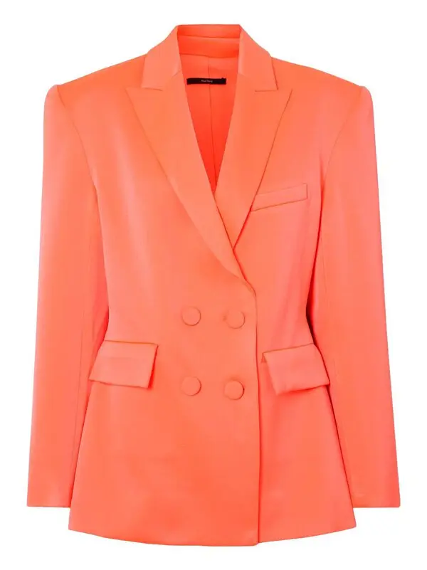 Alex Perry Wells Double-breasted Blazer - Orange