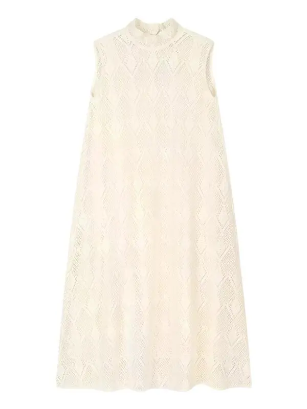 STUDIO TOMBOY Crochet Knit Dress - Neutrals
