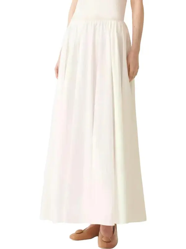 Fabiana Filippi Elasticated Waist Maxi Skirt - White