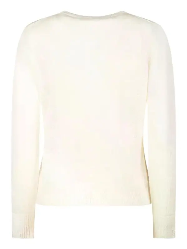 Max Mara Crewneck Knitted Top - Neutrals