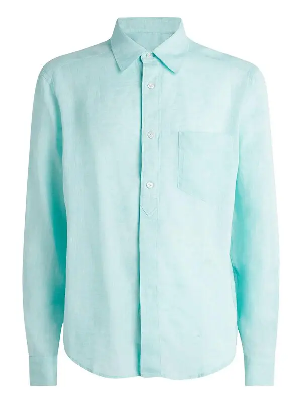 Jacob Cohen Linen Long-sleeve Shirt - Blue