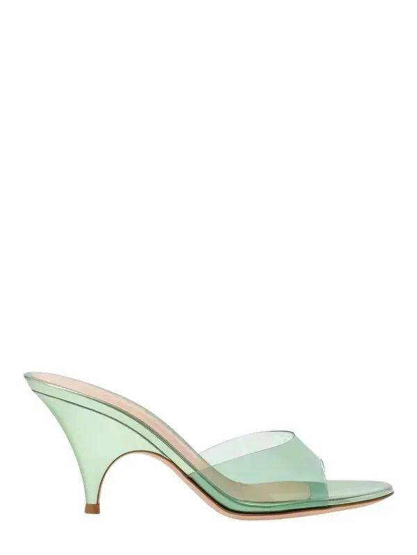 GIANVITO ROSSI Sofia Cone-heel Mules - Green