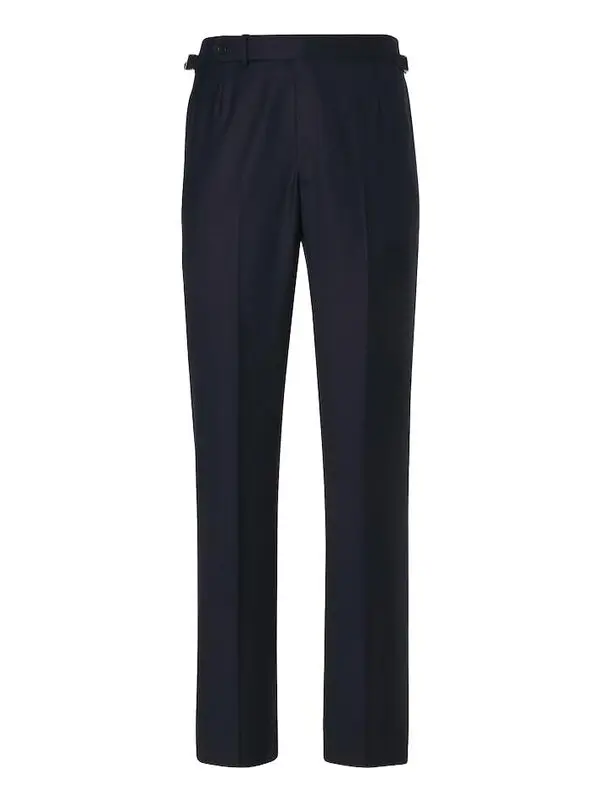 Dunhill Wool Slim Fit Trousers - Blue