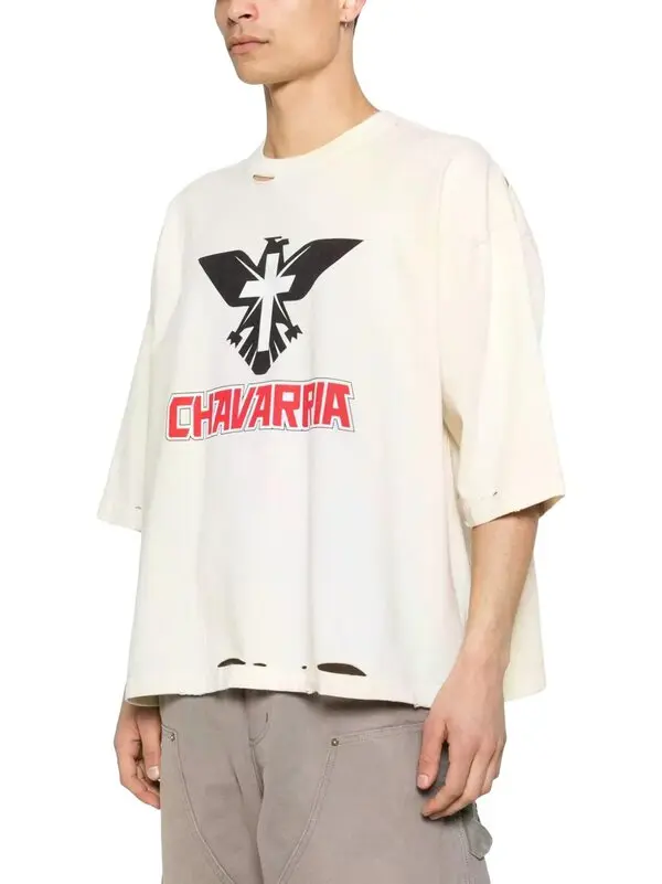 WILLY CHAVARRIA Graphic-print T-shirt - Neutrals