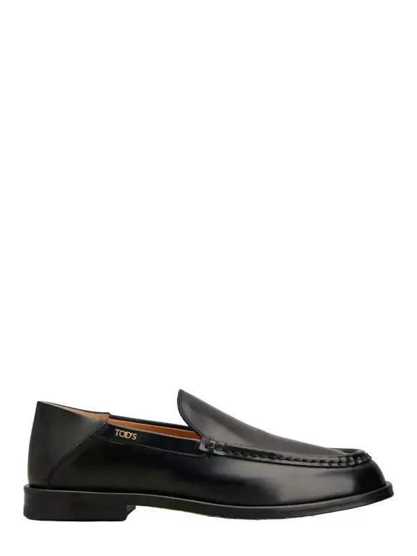 TOD'S Logo-print Loafers - Black