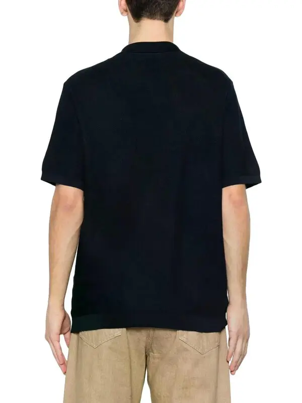 Woolrich V-neck Knitted T-shirt - Blue