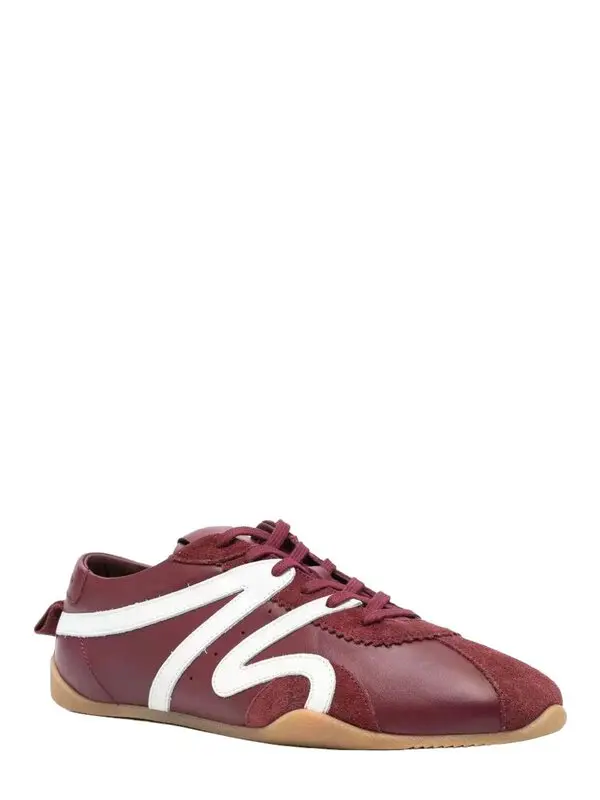 GIUSEPPE ZANOTTI Suede Detail Sneakers - Red