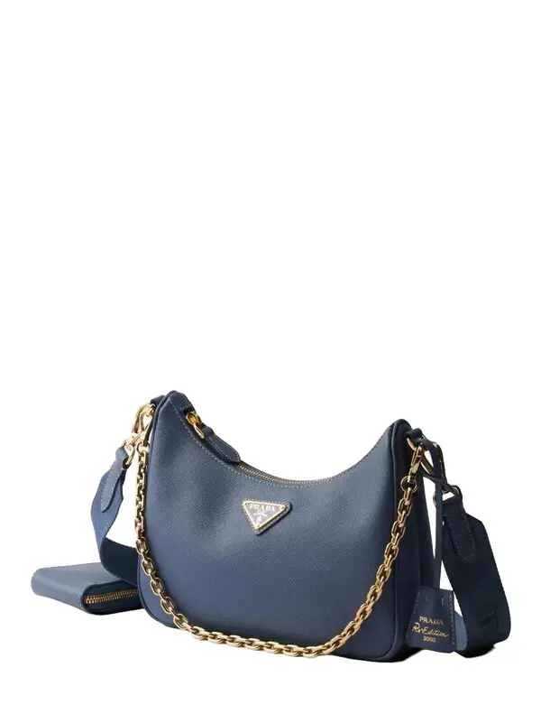 Prada Re-edition 2005 Saffiano Leather Bag - Blue