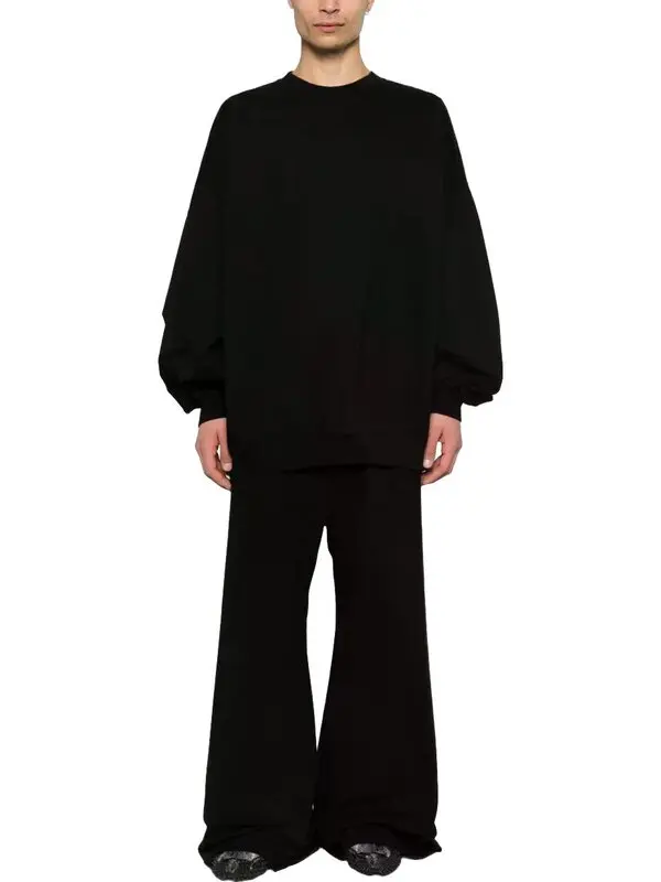 Rick Owens Hun Tie-detail Sweatshirt - Black