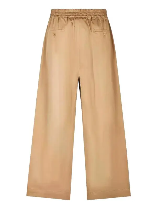 Max Mara Elasticated Pleated Trousers - Neutrals