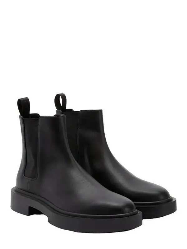 GIUSEPPE ZANOTTI Jeremiah Elastic Leather Chelsea Boots - Black