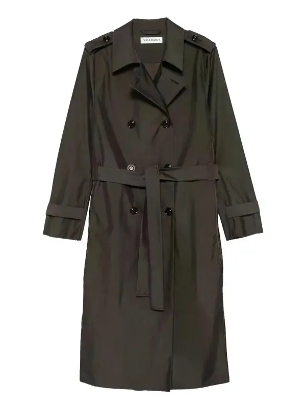 Our Legacy Origami Belted Trench Coat - Brown