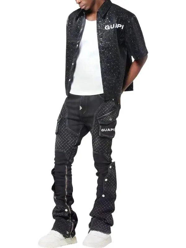 GUAPI Panelled Jeans - Black