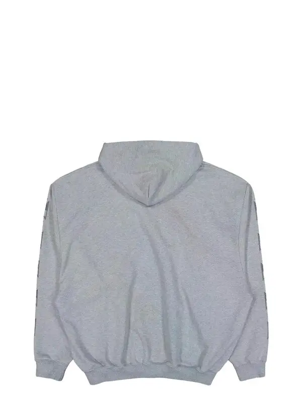 Vetements Logo Zip-up Hoodie - Grey