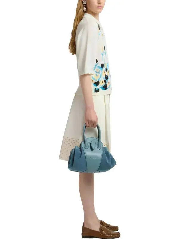 Marni Top Handle Tubular Shoulder Bag - Blue