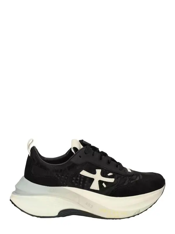 Premiata Hill Logo Detail Sneakers - Black