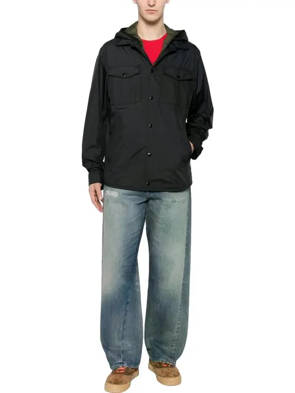 Moncler Logo-patch Hooded Jacket - Black