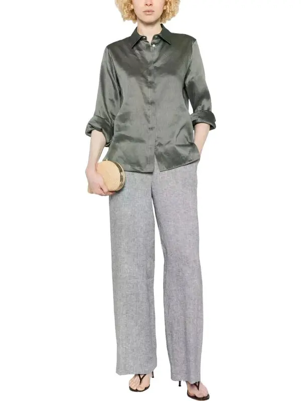 Peserico Jewel-trim Shirt - Green