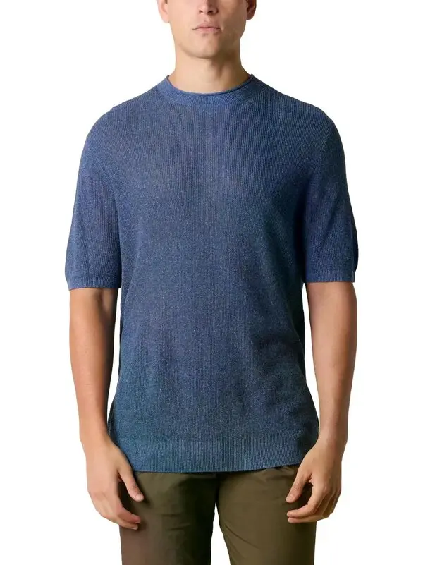 Brooks Brothers Crew-neck Knitted T-shirt - Blue