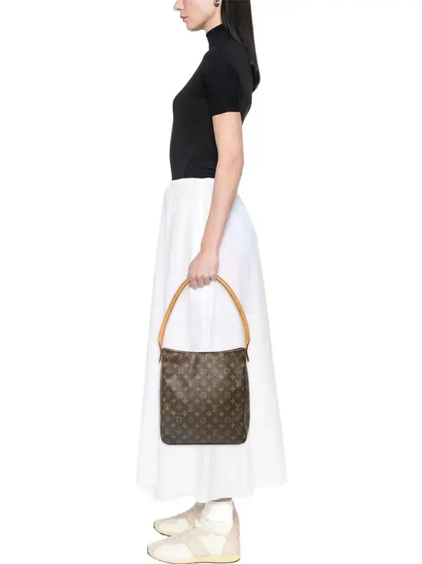 LOUIS VUITTON 1999 Monogram Looping Gm Shoulder Bag - Brown