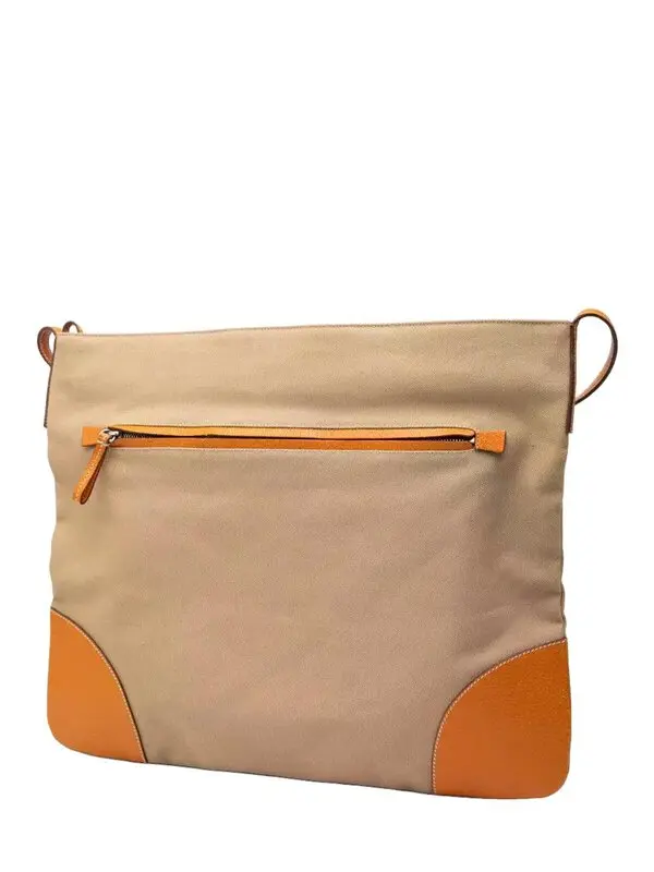 Prada Canvas Logo Crossbody Bag - Brown