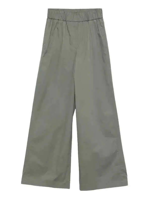 Peserico Elasticated-waistband Trousers - Green