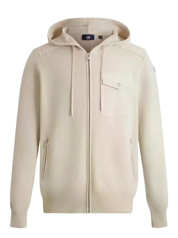 Fusalp Mayance Zip-up Wool Hoodie - Neutrals