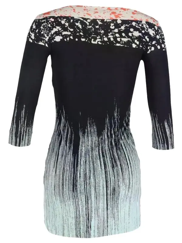 Diane Von Furstenberg Rockscape Print Dress - Black