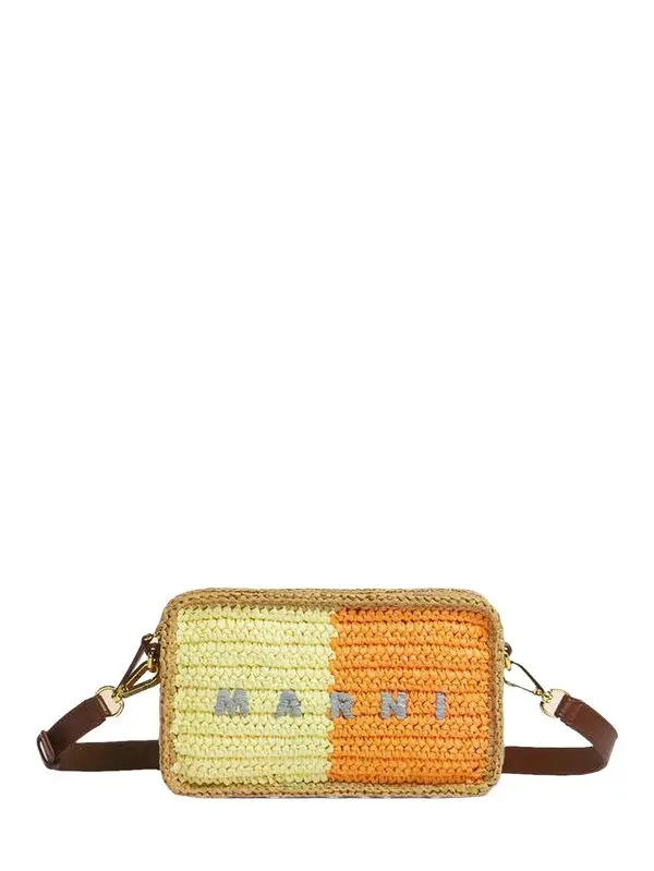 Marni Woven Camera Bag - Brown