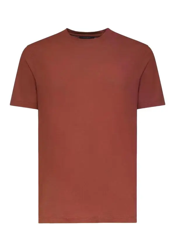ZANONE Crew-neck T-shirt - Brown
