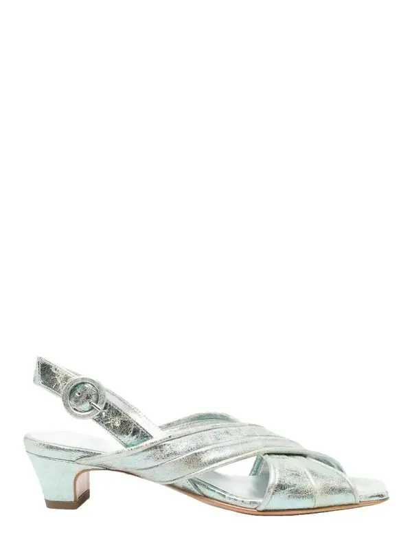 MARA BINI Crisscross Slingback Sandals - Blue