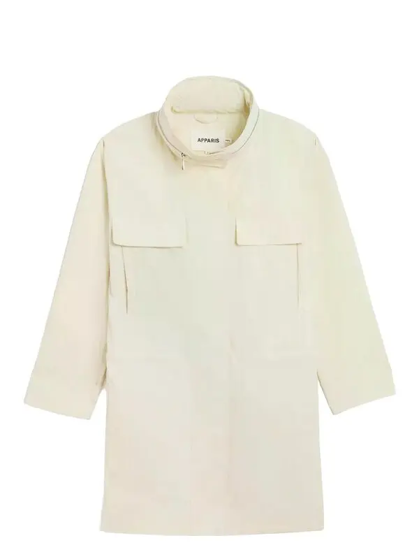 Apparis Bea Raincoat With Drawstring Waist - Neutrals